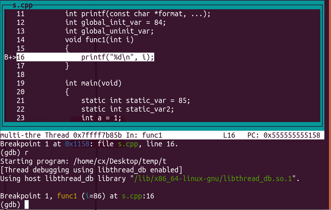 Gdb 可视化 Tuitext User Interface 模块简介 Challenging Extraordinary